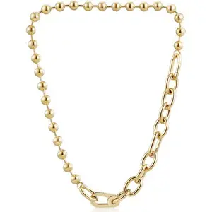 JANE BASCH DESIGNS Bead & Link Necklace - Yellow