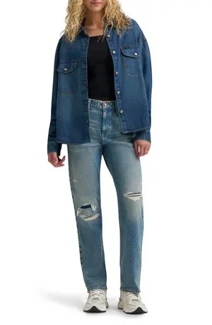 LEEM Denim Swing Back Shirt