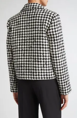 Max Mara Houndstooth Tweed Jacket