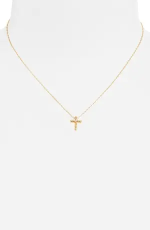 Argento Vivo Cross Pendant & Stud Earrings Set