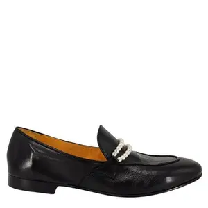 MADISON MAISON Pearl Flat Loafer - Black
