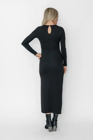 WEST OF Ruched Midi Dress