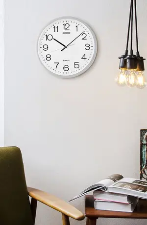 SEIKO 16in. Office Classic Numbered Wall Clock