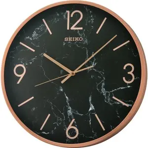 SEIKO 16in. Noir Wall Clock - Black