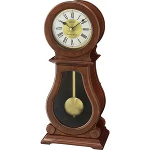 SEIKO Alder Wood Westminster Whittington Pendulum Mantel Clock - Brown
