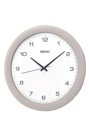 SEIKO Metallic Wall Clock - Silver