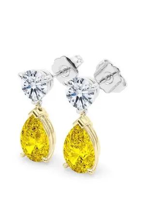 HAUTECARAT Lab Grown Diamond Drop Earrings
