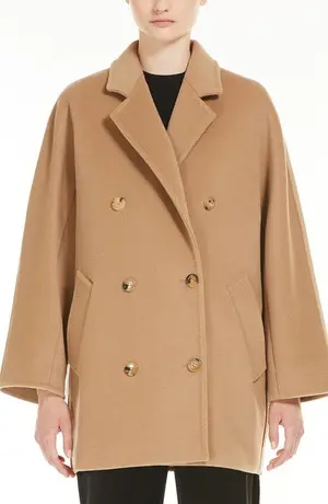 Max Mara Rebus Wool & Cashmere Beaver Cloth Jacket