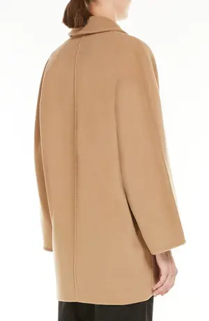 Max Mara Rebus Wool & Cashmere Beaver Cloth Jacket - Camel