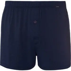 Hanro Casuals Single Jersey Boxers With Button Fly Deep Navy