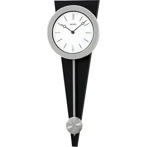 SEIKO Zing" Pendulum Wall Clock - Silver & Black