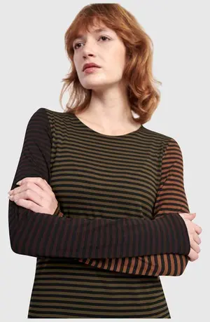 Alembika Striped Tunic Tee