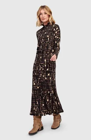 Alembika Glyph Pencil Maxi Skirt