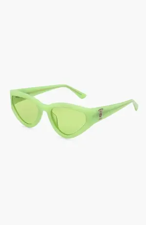 INDY Nolita Cat-eye Polarized Sunglasses - Lime