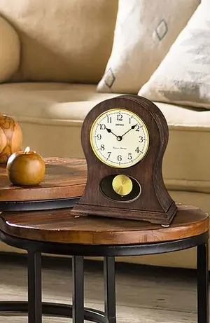 SEIKO Oak Westminster Whittington Qtr Hour Chime Mantel Clock