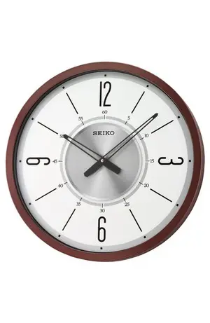 SEIKO Abbott Wall Clock - Brown