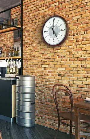 SEIKO Large Metal Wall Clock