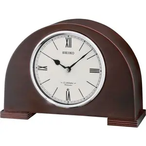 SEIKO Alder Wood 12 Melodies Musical Mantel Clock - Brown