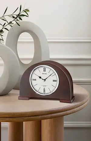 SEIKO Alder Wood 12 Melodies Musical Mantel Clock