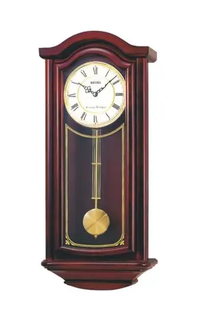 SEIKO Classic Mahogany Pendulum Chime Clock - Brown