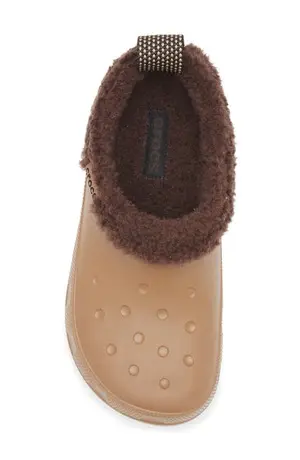 CROCS Classic Fleece Lined Clog - Sepia