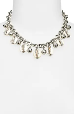 VIDAKUSH Cowrie Shell Dangle Necklace