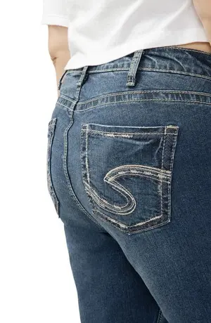 SILVER JEANS CO. Avery Curvy High-waist Bootcut Jeans