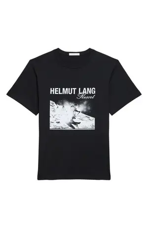 Helmut Lang Skier Graphic T-shirt - Black