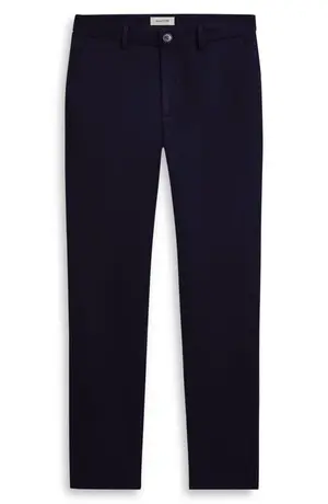 Bugatchi Slim Tailored Fit Knit Dress Pants - Navy