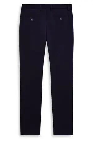 Bugatchi Slim Tailored Fit Knit Dress Pants - Navy