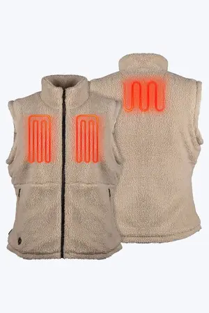 MOBILE WARMING Upland Heated High-pile Fleece Vest