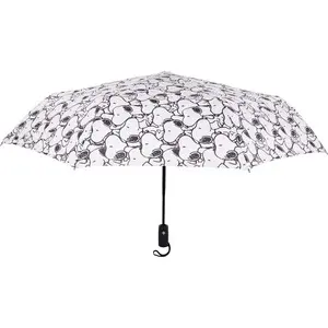 PEANUTS Allover Print Umbrella - White Blac