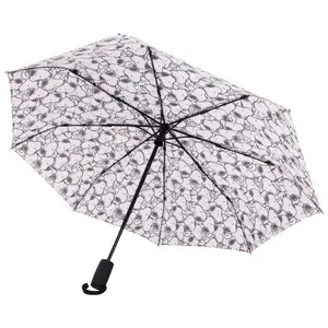 PEANUTS Allover Print Umbrella - White Blac