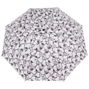 PEANUTS Allover Print Umbrella - White Blac