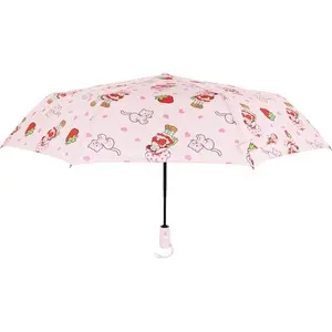 STRAWBERRY SHORTCAKE Heart Print Compact Umbrella