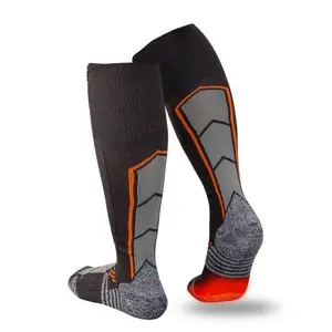 MOBILE WARMING Pro Compression Heated Wool Ski Socks