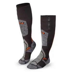 MOBILE WARMING Pro Compression Heated Wool Ski Socks