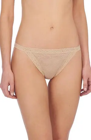 Natori Escape Lace String Bikini - Cafe