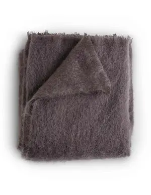 EVANGELINE Mohair Throws Amethyst