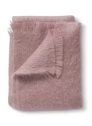 EVANGELINE Mohair Throws Rouge