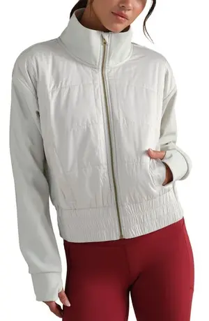 RHONE Chalet Quilted Water Repellent Jacket - Salt