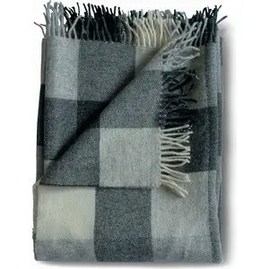 EVANGELINE Alpaca / Merino Lambswool Throws - Classic Plaid