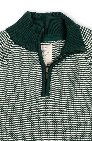 HOPE & HENRY Organic Half-zip Pullover Sweater
