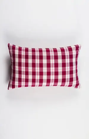 ARCHIVE NEW YORK Handwoven Abigail Cranberry Cotton Throw Pillow