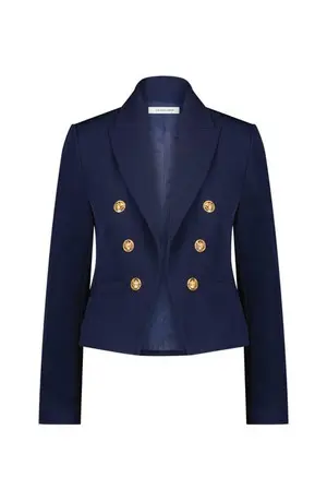 THE NOLI SHOP Gabrielle Double Breasted Blazer - Navy