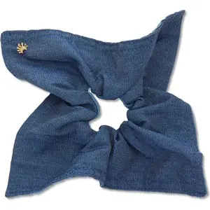 Lele Sadoughi Denim Double Faced Square Scrunchie - Denim 400