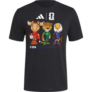 Adidas Fifa World Cup Gear 2026 Fifa World Cup Mascot T-shirt - Black