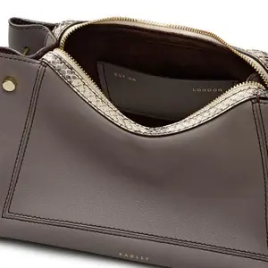 RADLEY Hope Gardens Medium Zip-top Shoulder Bag - Coffee