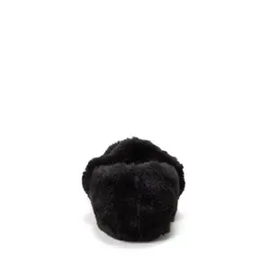 DEARFOAMS Maryjane Luxe Teddy Slipper - Black