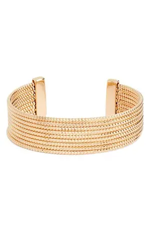 Nordstrom Faceted Cuff Bracelet - Gold
